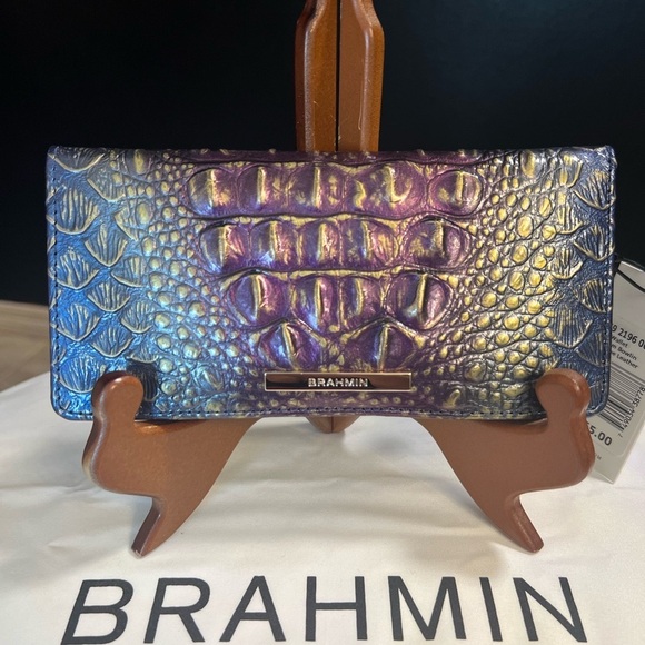 Brahmin | Bags | Nwtbrahmin Fig Jam Bowling Ady Wallet | Poshmark
